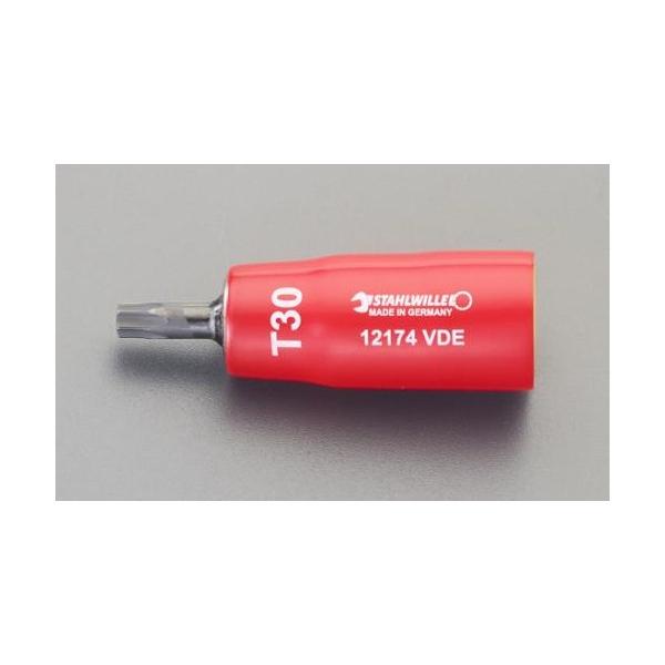 ●差込角…3/8” ●全長(mm)…67 ●サイズ…T25 ●1000V絶縁   【入数】 1個 EA640RT25