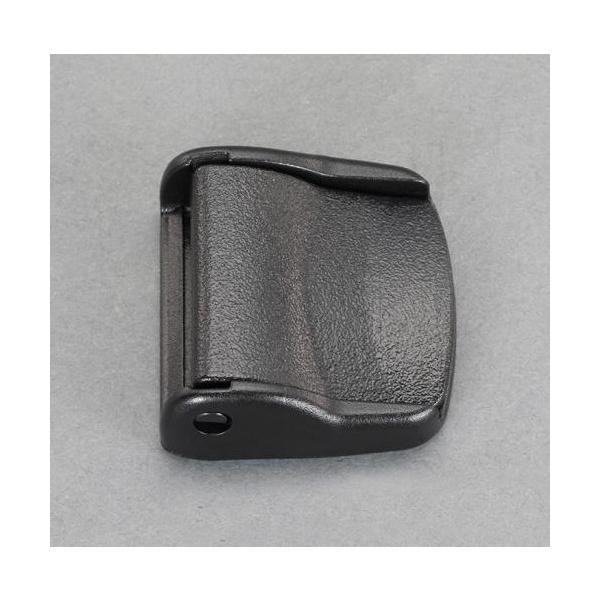 ●適用バンド幅…25mm ●外寸サイズ(mm)…32×30 ●材質…ポリアセタール樹脂 ●カバーを倒してテープを固定するアジャスターです。   【サイズ】 25mm 【入数】 1個 EA628RK325
