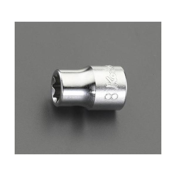 ●差込角…3/8” ●四角のボルト・ナット類をしっかりホールドするのでより強いトルクがかけられます。 ●対辺…10mm ●外径…16.8mm ●全長…26mm   【重量】 27g 【入数】 1個 EA618BW100