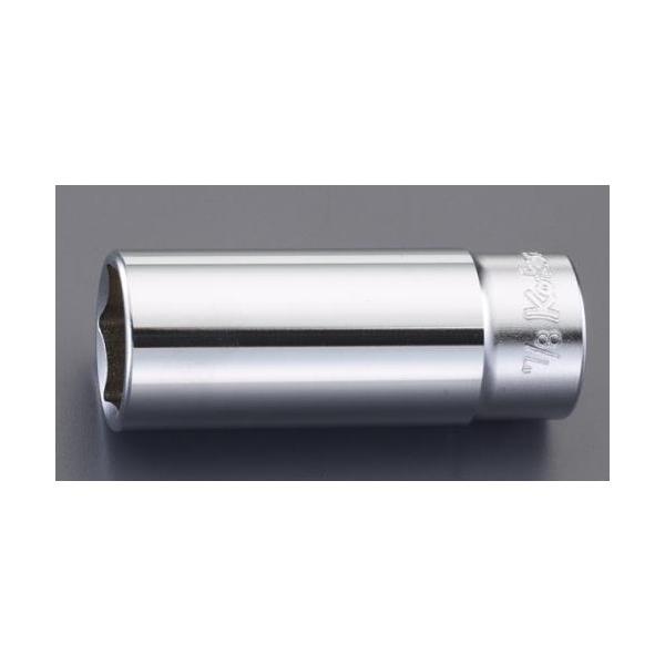 ●対辺(インチ)…1・3/8 ●外径(mm)…46.2 ●全長(mm)…77 ●差込角…1/2”   【入数】 1個 EA618CP22