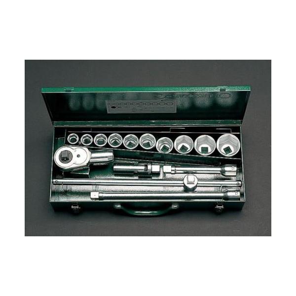 ●「セット内容」…16点  ●ソケット(6角)…22・24・27・30・32・34・36・41・46・50mm  ●バーハンドル…510mm  ●ラチェットヘッド… 165mm  ●スライドヘッド…61.5mm  ●フレキシブルヘッド…13...