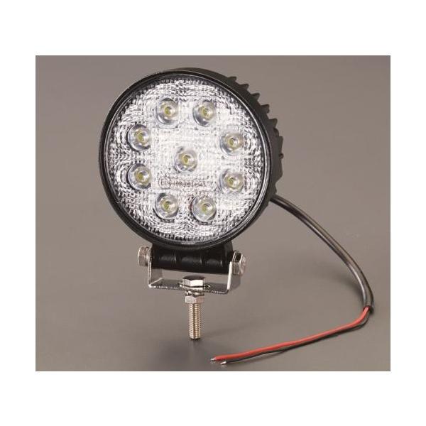 ●電球…27W ●コード長…400mm ●電源…DC10V〜30V ●照明装置…LED球9灯 ●電線仕様…PVC線 ●取付ねじ径…M8 ●明るさ…1700lm ●サイズ…φ114×58×142(H)mm ●重量…0.65kg ●屋内・屋外両...