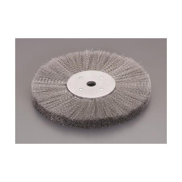 ●外径…200mm ●穴径…19mm ●線径…0.3mm ●最大回転数…3800rpm ●材質…スチール ●幅…22mm ●ブラシのロック方法が通常のリングロック式ではなく、フランジロック方式の為、最後までブラシの偏りを抑え、高精度な作業が...