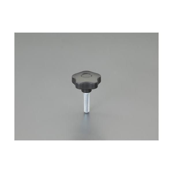 ●材質…ノブ:ポリプロピレン ねじ:SUM22L(亜鉛メッキ) ●RoHS対応品 ●サイズ(mm)…ねじ:M6×30 D:32 H:23 d:15   【重量】 18g 【入数】 1個 EA948AD410