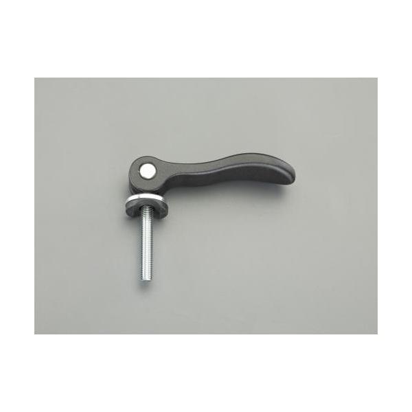 ●材質…レバー:アルミダイカスト (黒色粉体塗装) ねじ・ワッシャー:亜鉛三価クロメート(SUM22L) スラストワッシャー:ポリアミド(ガラス繊維強化) ●RoHS対応品 ●サイズ(mm)…ねじ:M3×10 R:36.2 H:13 D:1...