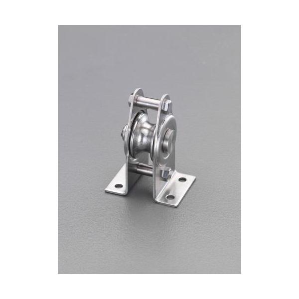 ●使用荷重(kg)…125 ●使用ロープ径(mm)…〜8まで ●車径(mm)…50 ●ベースサイズ(mm)…58×62 ●材質…ステンレス(SUS304) ●サイズ…A:100mm、B:58mm、C:62mm、D:40mm、 E:42mm、...