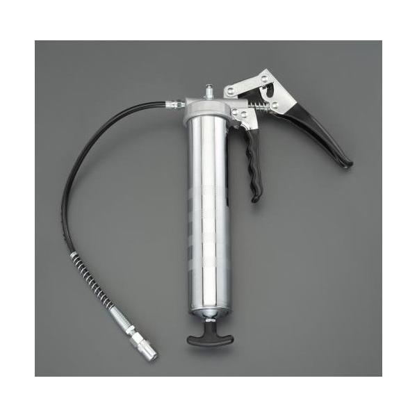 ●高圧力・高吐出のモード切替が可能です。 ●ノズルねじサイズ …1/8”NPT ●NLGI-1〜2 ●筒長…260mm ●手詰めとEA991C-9・-10カートリッジ使用可能 ●容量…450ml ●ノズル長…457mm   【容量】 450...