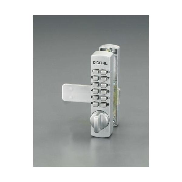 ●材質…亜鉛ダイカスト ●鉄扉、アルミサッシ扉、木製扉用 ●サイズ…30(W)×128(H)mm ●内側:サムターン 外側:プッシュボタン(番号設定可能) ●既存のドアに増設する事により、1ドア2ロックの安全な防犯錠となります。 ●スペーサ...