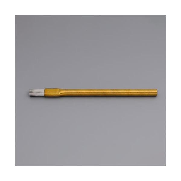 ●ブラシ材質…ステンレス ●ハンドル材質…真鍮 ●毛幅(mm)…4.7 ●毛丈(mm)…9.5 ●線径(mm)…0.15 ●全長(mm)…100 ●導電性   【重量】 19.00 【入数】 1本 EA109AH35