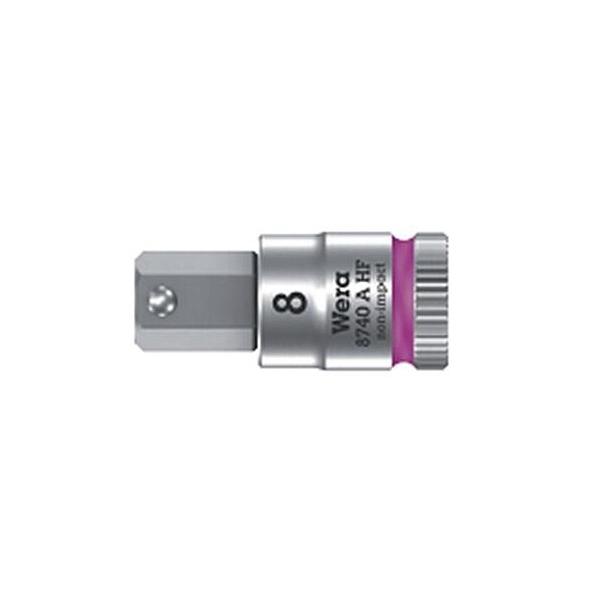 ●商品名…8740AHF ●差込角…1/4” ●対辺(インチ)…1/4” ●全長(mm)…28 ●ホールド機能付。 先端のボールの働きで、ボルト・ナット類の脱落を防ぐ形状です。 ●手動、電動工具用ソケット(インパクト除外) ●色の違いによっ...