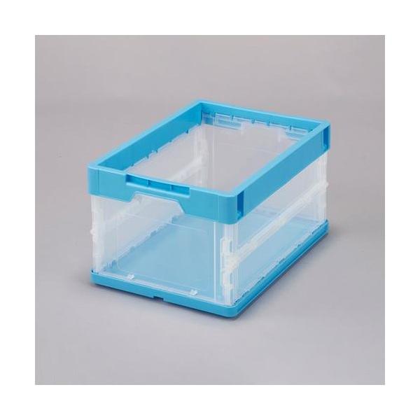 ●容量…27.8L ●外寸(mm)…440×318×248 ●内寸(mm)…407×284×242 ●有効内寸…406×283×234mm ●材質…ポリプロピレン ●色…透明/ライトブルー ●圧縮荷重…4.8kN(490kgf) ●折りたた...