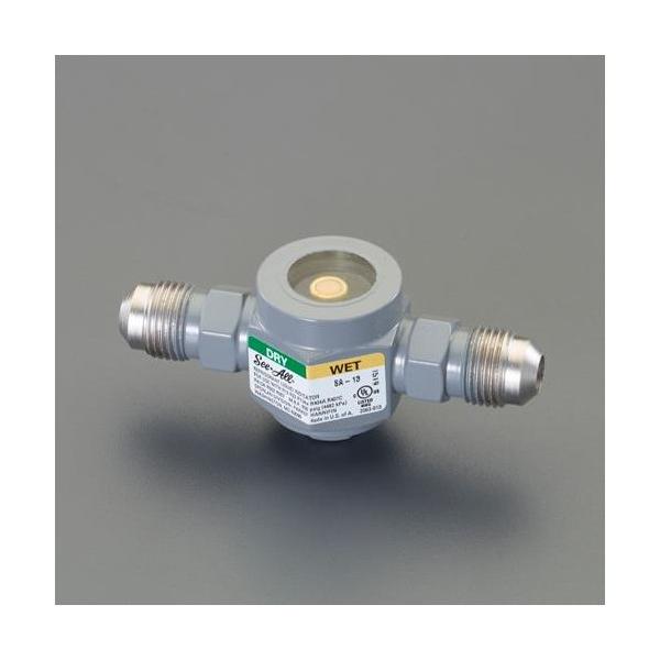 ●接続径…1/2”フレアー(オス) ●窓サイズ…φ35.1mm ●使用圧力…4.48MPa ●適用冷媒…R12、R22、R134a、R404A、R407C、R407F、R410A、R502、R507、R448A、R449A、R450A、R5...