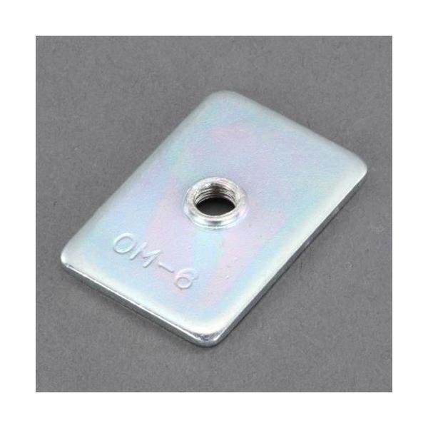 ●サイズ…20×16mm ●厚み…1.6mm ●ねじサイズ…M4 ●材質…鋼板 ●入数…10個 ●三価クロメートメッキ仕上げ ●アングルの裏面より回り止めナットとしてご使用下さい。   【入数】 1袋 EA949GS404