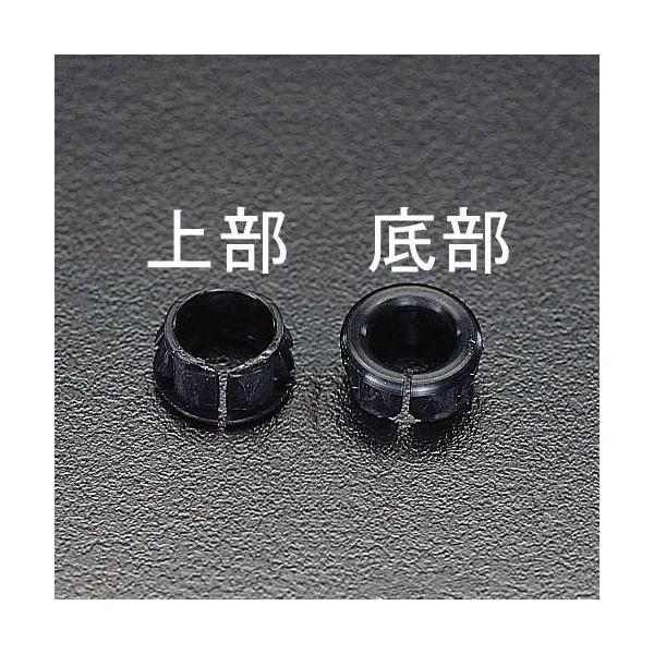 ●取付穴径…15.9mm ●内径…11.2mm ●材質…ナイロン ●取付板厚…0.8〜3.2mm ●入数…10個 ●電線保護及び固定用 ● ●鉄板貫通穴にパイプを通すときのパイプの保護、固定用に便利です。   【サイズ】 15.9mm 【重...