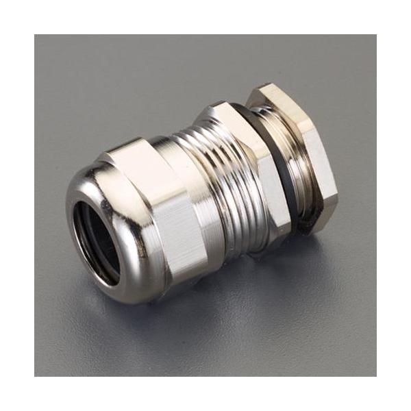 ●適用ケーブル(mm)…5〜10 ●取付ねじ…M16×1.5mm ●入数…1 ●材質…真鍮(ニッケルメッキ)シール・ワッシャー:NBR ●使用温度範囲…-40〜100℃ ●サイズ(mm)…H:25、GL:10 ●スパナサイズ…20mm ●防...