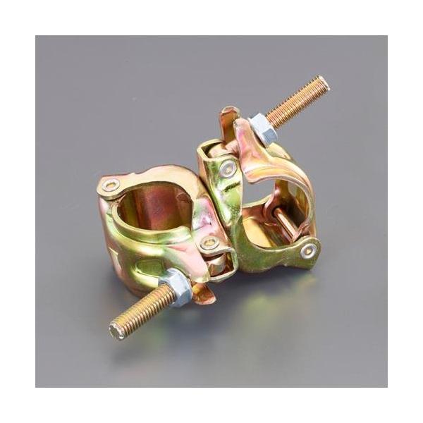 ●タイプ…直交 ●材質…スチール(表面:クロメートメッキ) ●本体サイズ…98×160×51mm ●重量…700g ●φ48.6mm、φ42.7mm兼用 ●仮設工業会認定品 ●日本製 はしご ハシゴ 梯子 脚立 踏み台用オプション  【重量...