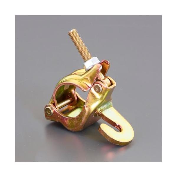 ●タイプ…フック ●材質…スチール(表面:クロメートメッキ) ●本体サイズ…98×129×51mm ●重量…360g ●φ48.6mm、φ42.7mm兼用 ●日本製 ●テンションクランプの反対側、引っ張られる側のパイプに取り付けて使用します...