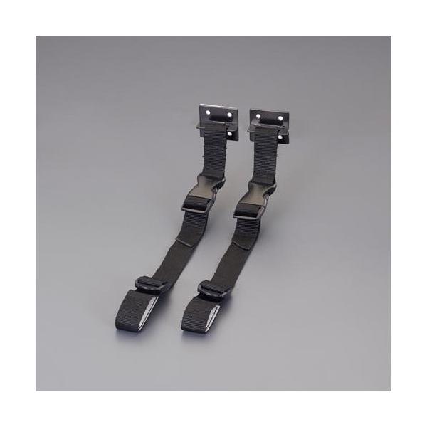 ●セット内容…バックル付きベルト1本、アルコールパッド2枚、粘着パッド2枚 ●目安重量…100kg以下 ●金具サイズ…40×45×17mm ●ベルト厚…1.3mm ●ベルト幅…25mm ●取付範囲(壁面との隙間)…350mm以内 ●材質…金...