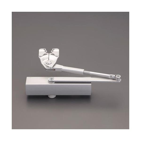 ●適用ドアサイズ…幅900mm以下 ●適用ドア重量…45kg以下 ●適用ドア材…木製ドア、アルミドア(主に戸建て住宅) ●カラー…シルバー ●材質…アルミダイカスト ●ドアを押し開く側に取り付けるタイプ(パラレル型) ●ドアの止まる角度が自...