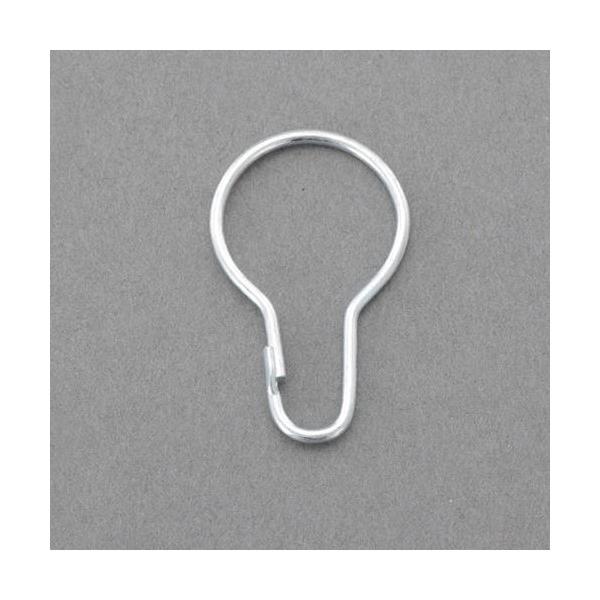 ●内寸(mm)…34.6 ●線径(mm)…2.25 ●開口部(mm)…11 ●使用荷重(kg)…4 ●材質…鉄(ユニクロメッキ仕上げ) ●入数…4個   【重量】 256.00 【入数】 1袋 EA916ZC52