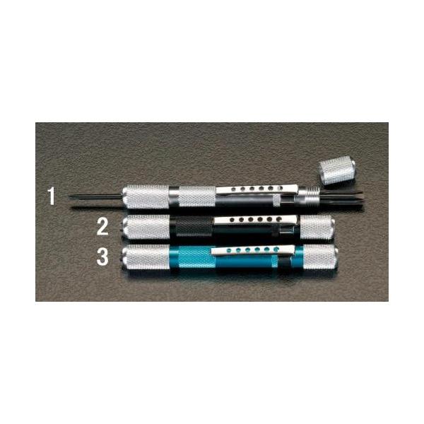 ●ドライバーホルダー ●(＋)ドライバービット:＃0・＃00 ●(‐)ドライバービット:1.6mm・2.0mm・2.4mm ●全長:125mm(ビット装着時) ●ホルダー内にビットが収納できます。 ●ホルダーサイズ:直径11×97mm ●ボ...