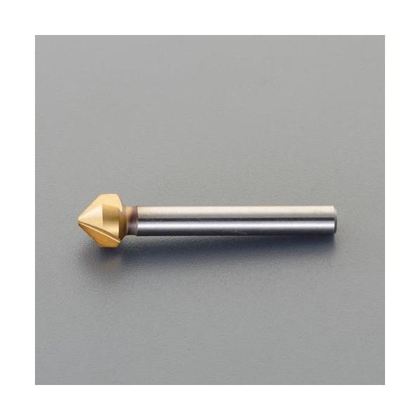 ●最大径…11.5mm ●シャンク径…8mm ●先端…90° ●刃数…3枚 ●材質…HSS(TiNコーティング) ●全長…56mm ●TiNコーティングにより耐久性があります。   【入数】 1本 EA827FE111