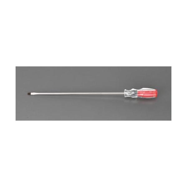 ●刃幅×刃厚:5×0.7mm ●軸長:250mm ●重量:76g ●手にフィットするグリップ ●耐油・耐薬品・耐衝撃性に優れたアセテート樹脂を使用したクリスタルハンドル ●先端マグネット付 ドライバ、ネジ回し  【サイズ】 5.0×250m...