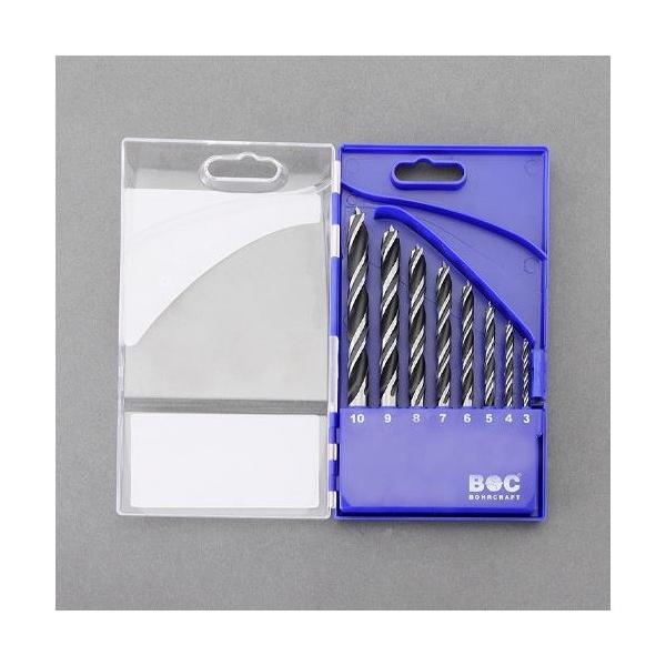 ●(セット内容)…8本組 ●サイズ(mm)…3・4・5・6・7・8・9・10 ●全長…61・75・86・93・109・117・120・133mm ●有効長…33・43・52・57・69・75・81・89mm ●シャンク径…3・4・5・6・7...