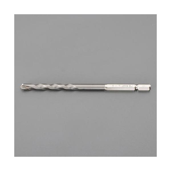 ●刃先径(mm)…3.4 ●全長(mm)…100 ●有効長(mm)…36 ●材質…モリブデン鋼 ●六角シャンク…6.35mm ●重量…20g ●インパクトドライバー、回転・振動兼用型ドリル用 ●コンクリート・ブロック・モルタル・石こうボード...