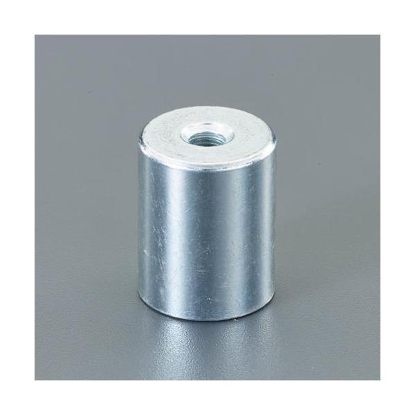 ●吸着力…80(8.0kgf) ●サイズ(mm)…φ25×35 ●ねじサイズ…M6 ●材質…磁石:Alnico5本体:軟鋼(亜鉛メッキ)スペーサー:真鍮 ●使用温度…220℃以下 ●重量(g)…250 ●耐食性に優れています。   【重量】...