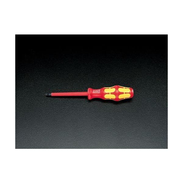 ●1000V絶縁 ●先端:T30 ●軸長:100mm ●コード品番:EA560WT-30 ドライバ、ネジ回し  【サイズ】 T30×100mm 【入数】 1個 EA560WT30
