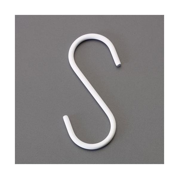 ●線径(mm)…3.2 ●全長(mm)…50 ●口幅(mm)…14 ●使用荷重(kg)…9 ●入数…2個 ●材質…鉄(マットホワイト焼付塗装仕上げ) ●カラー…ホワイト   【重量】 942.00 【入数】 1袋 EA638DW86