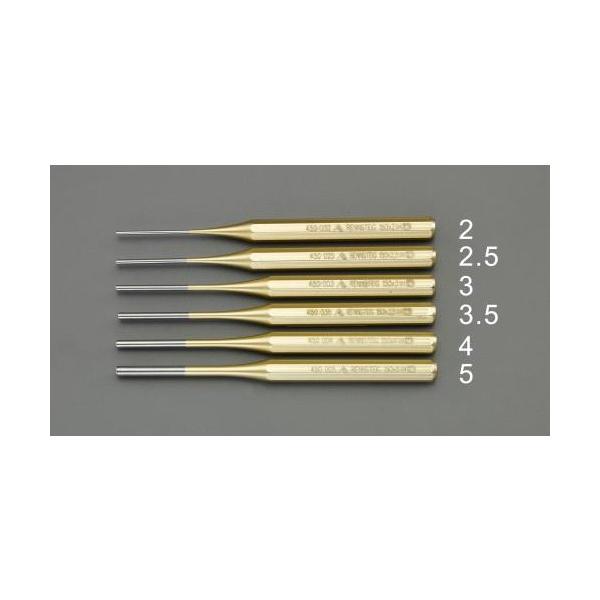 ●材質:クロムバナジウム鋼 ●全長:150mm ●先端径:2.5mm ●軸径:10mm ●コード品番:EA572DL-2.5   【サイズ】 2.5mm 【入数】 1個 EA572DL25