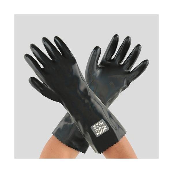 ●サイズ…LL/n  ●全長(mm)…350/n  ●掌周り(mm)…266/n  ●中指長さ(mm)…83/n  ●材質…表:クロロスルフォン化ポリエチレン/n裏:ポリエステル/n  ●厚み…0.75mm/n  ●カラー…ブラック/n  ...