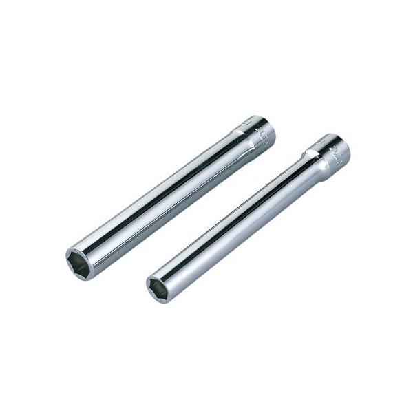 ●対辺(mm)…10・12（2個組）/n  ●外径(mm)…18/n  ●全長(mm)…130/n  ●差込角…3/8”/n  ●重量…115g・140g/n  ●奥深い個所や長く突き出たボルトのナット締緩作業。  /n  ●口径部と差込角...