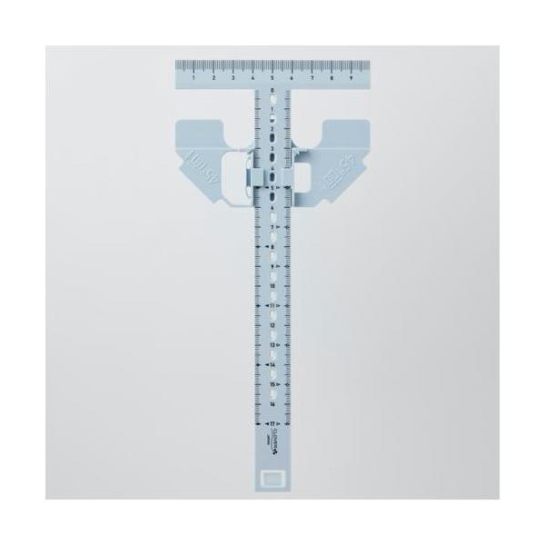 ●全長…220mm/n  ●材質…本体:ポリカーボネート/nボタン・スライダー:ポリアセタール/n  ●サイズ…100×13×220mm/n  ●重量…24g/n  ●測定可能範囲…0〜100mm/n  ●測定可能角度…45°/90°/n ...