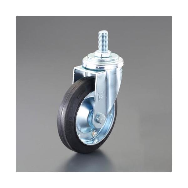 ●仕様…自在ストッパー無/n  ●車輪径×幅(mm)…125×38/n  ●取付高(H)mm…168/n  ●ねじサイズ(ピッチ)…M20×40（2.5）/n  ●耐荷重(kg)…153/n  ●材質…金具:スチール（ユニクロメッキ）/n車...