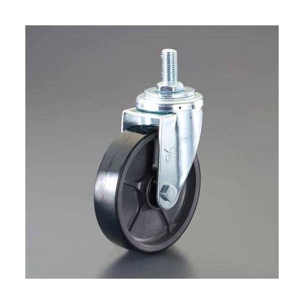 ●仕様…自在ストッパー無/n  ●車輪径×幅(mm)…100×30/n  ●取付高(H)mm…134/n  ●ねじサイズ(ピッチ)…M20×40（2.5）/n  ●耐荷重(kg)…122/n  ●材質…金具:スチール（ユニクロメッキ）/n車...