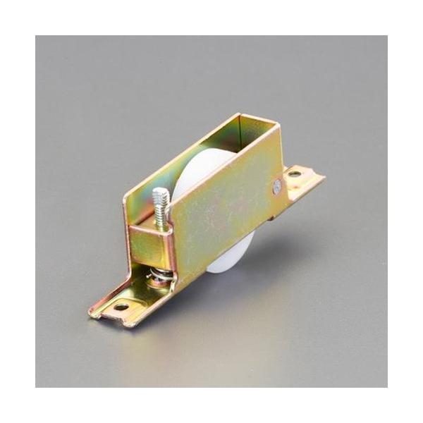 ●仕様…平型/n  ●耐荷重(2個)…40kg/n  ●掘込みサイズ…長さ:51mm/n幅:14mm/n深さ:25mm/n  ●材質…車:ポリアセタール樹脂/n枠:鉄(クロメート仕上)/n  ●付属ネジ…皿タップピンネジ 3.0×20/n ...