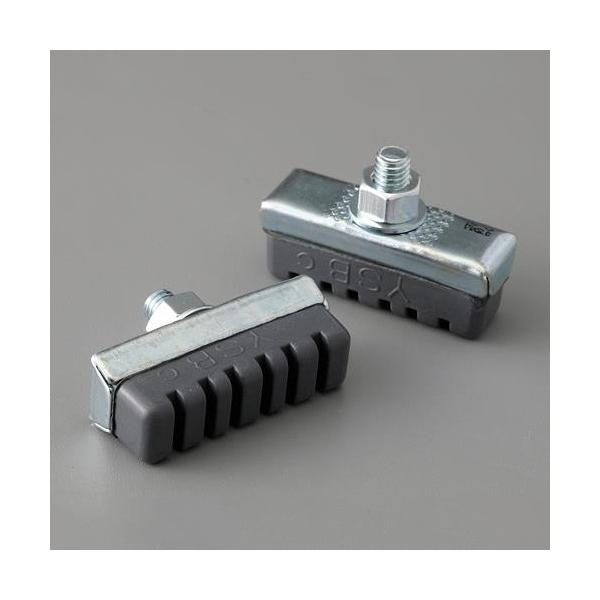 ●仕様…アルミリム用/n  ●サイズ…40×28×10(T)mm/n  ●重量(g)…36/n  ●材質…合成ゴム、鉄(亜鉛メッキ)/n  ●入数…2個/n  ●一般自転車用/n  ●取付ねじ径…M6/n   【入数】 2組 EA986YG11