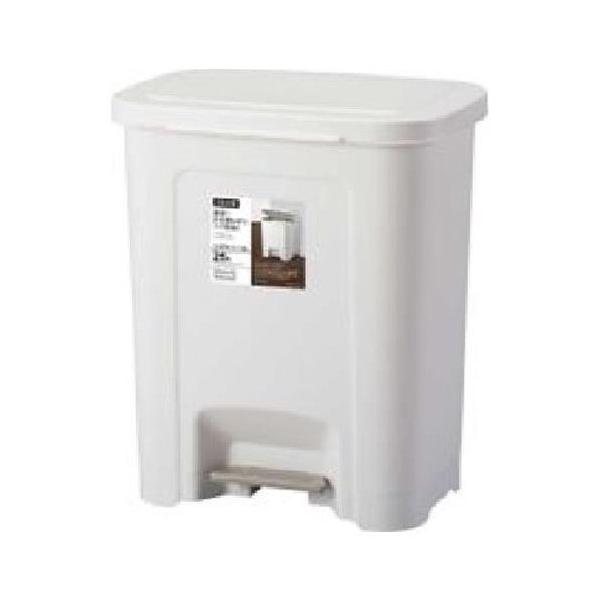 ●容量…35L/n  ●サイズ(mm)(W×D×H)…399×306×546/n  ●重量…1.7kg/n  ●材質…本体・フタ・袋止め・ペダル:ポリプロピレン、ロッド:スチール(クロームメッキ)/n  ●カラー…ホワイト/n  ●ペダル開...