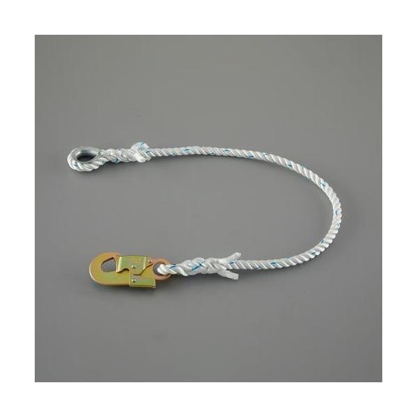 ●サイズ…φ14mm×1m/n  ●引張強度…ロープ:27.5kN/nフック:11.5kN/n  ●構造…台付け/n  ●墜落防止器具ベルブロックが直接構造物に取付できないときに、台付けロープをご使用ください。  /n  ●ベルト安全ブロッ...