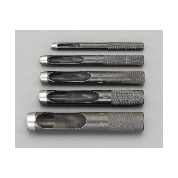 ●メーカー…スリーエッチ ●型番…ESCOオリジナルセット品 ●セット内容…【5本組】 ・3mm革ポンチ（EA576H-3A） ・6mm革ポンチ（EA576H-6A） ・8mm革ポンチ（EA576H-8A） ・10mm革ポンチ（EA576H...