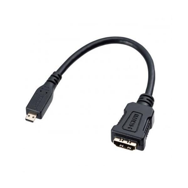 ●コネクタ形状…HDMIマイクロ（タイプD）オス-HDMI（タイプA）メス/n  ●ケーブル長…10cm/n  ●重量…18g/n  ●材質…線材被覆/PVC/n  ●線材平均外径…約4.5mm/n  ●線材規格…UL20276 VW-1/...