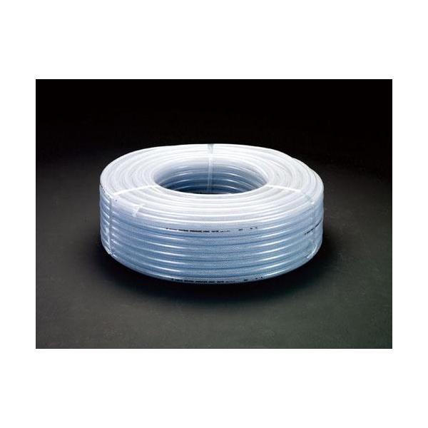 ●耐圧性、透明性に優れ流体が確認できます。 ●材質:PVC、ポリエステル糸 ●全長:10m ●内径×外径:15×22mm ●使用圧力(20℃時):0〜0.8MPa ●使用温度範囲:0〜60℃ ●工作機械・成形機・工場設備などの工業用配管に ...