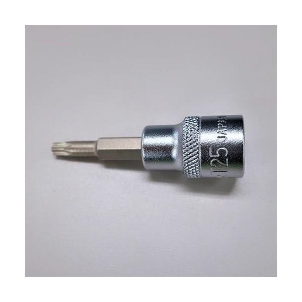 ●差込角:3/8” ●サイズ:T25 ●全長:55mm ●コード品番:EA618JV-25   【サイズ】 3/8sq×T25 【入数】 1個 EA618JV25