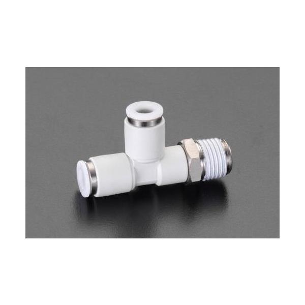 ●材質:樹脂(PBT)、真鍮 ●使用流体:空気 ●使用圧力:0/1MPa(10kgf/cm2) ●使用温度:‐15/60℃ ●チューブ外径:6mm ●取付ねじ:R(PT)1/8” ●コード品番:EA140HB-61   【入数】 1個 EA...