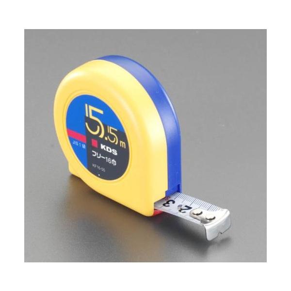 ●メーカー…ムラテックKDS ●型番…F16-55BP ●材質…テープ・バネ:スチール ●JIS1級品 ●ショックアブソーバー付 ●スタッドマーク(↓)付 ●ベルト掛けなし ●全長…5.5m ●幅…16mm   【入数】 1 EA720CB15