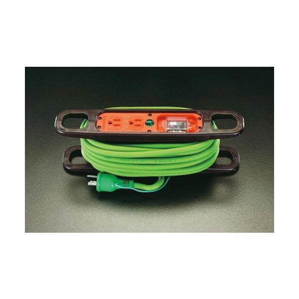 ●メーカー…日動工業 ●型番…HR-EK102 ●電線仕様…SVCT2mm2×3心 ●許容電流…22A（ケーブルの能力値） ●コンセント定格…接地2P・15A/125V ●コンセント数…2個 ●コード長…10m ●電源表示ランプ ●全長…3...