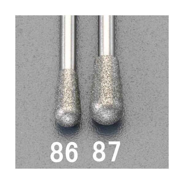 ●刃径×刃長…6×12mm ●全長…50mm ●最大回転数…67000rpm ●軸径…3.0mm ●粒度…＃120   【入数】 1 EA819DJ87